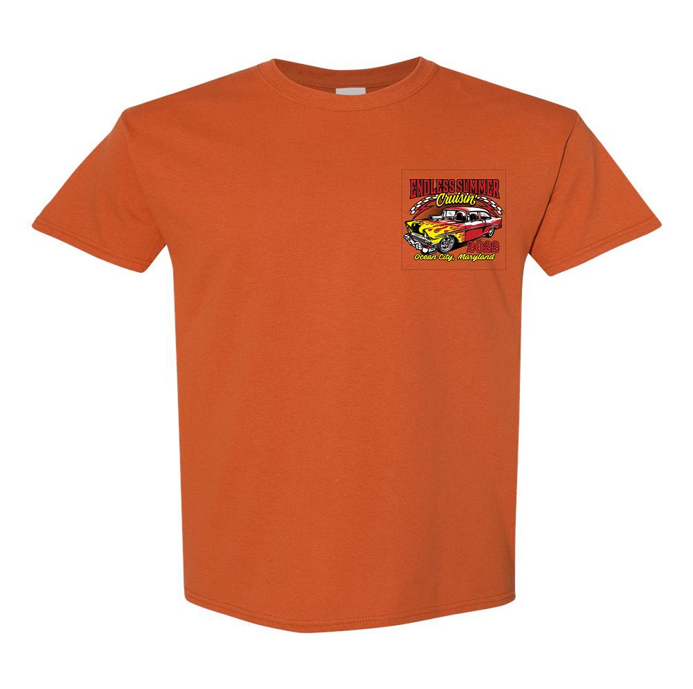 2022 Cruisin Endless Summer official car show event t-shirt texas oran ...